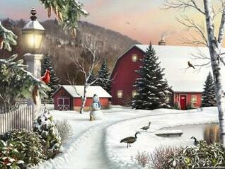 [45+] Winter Barn Scenes Wallpaper on WallpaperSafari