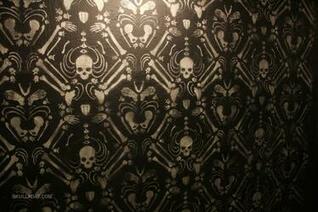 [48+] Skull Damask Wallpaper on WallpaperSafari