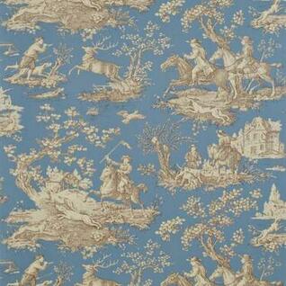 [48+] Warwick Hunting Scene Toile Wallpaper on WallpaperSafari