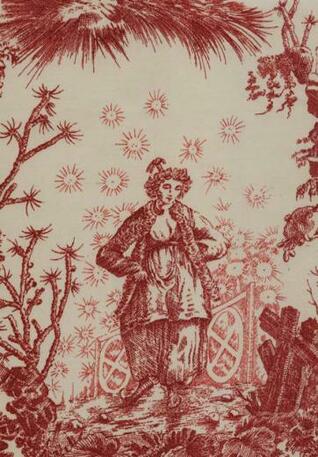 [41+] Yellow and Red Toile Wallpaper on WallpaperSafari