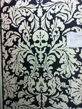 [48+] Skull Damask Wallpaper on WallpaperSafari