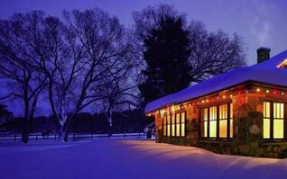 Free download Pictures 3d snowy cottages screensaver animated ...