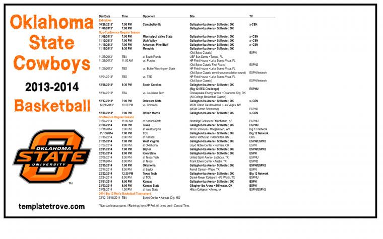 Free download Oklahoma State University Calendar Printable Calendar ...