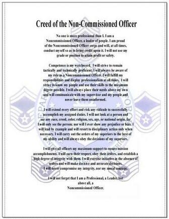 Free download army nco creed by christopher [510x658] for your Desktop ...