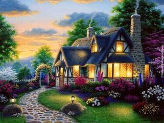 [33+] Spring Cottage Wallpaper on WallpaperSafari