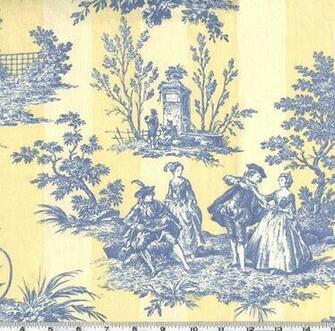 [45+] Blue and Yellow Toile Wallpaper on WallpaperSafari