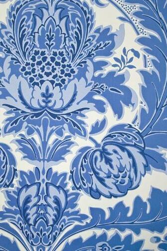 [40+] Blue and White Damask Wallpaper on WallpaperSafari