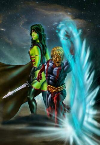 Free download Gamora Adam Warlock Commission by Barukurii [600x602] for ...