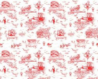 [49+] French Toile Wallpaper Red on WallpaperSafari