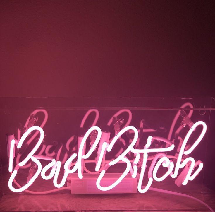 🔥 Free Download Purchase Pink Baddie Neon Sign Signs Wallpaper by ...