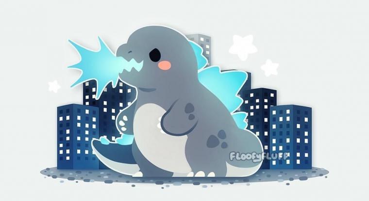 🔥 [30+] Cute Godzilla Wallpapers | WallpaperSafari