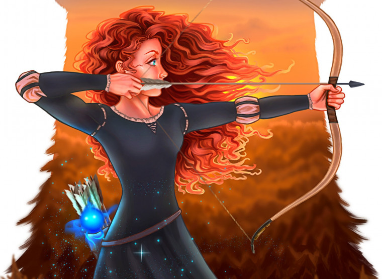 🔥 Free Download Brave Merida Princess Bow Movie Hd Wallpaper by ...