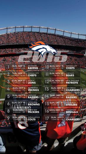 🔥 [40+] 2015 Denver Broncos Schedule Wallpapers | WallpaperSafari