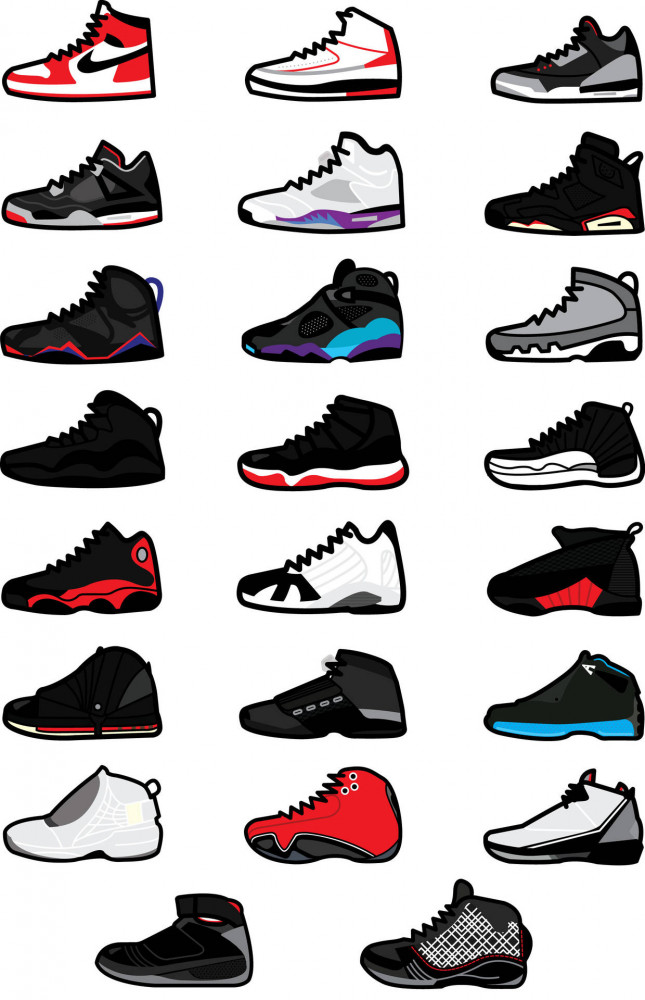 🔥 Free Download Air Jordan Cartoon Shoe Art Wallpaper by @rebeccaa92 ...