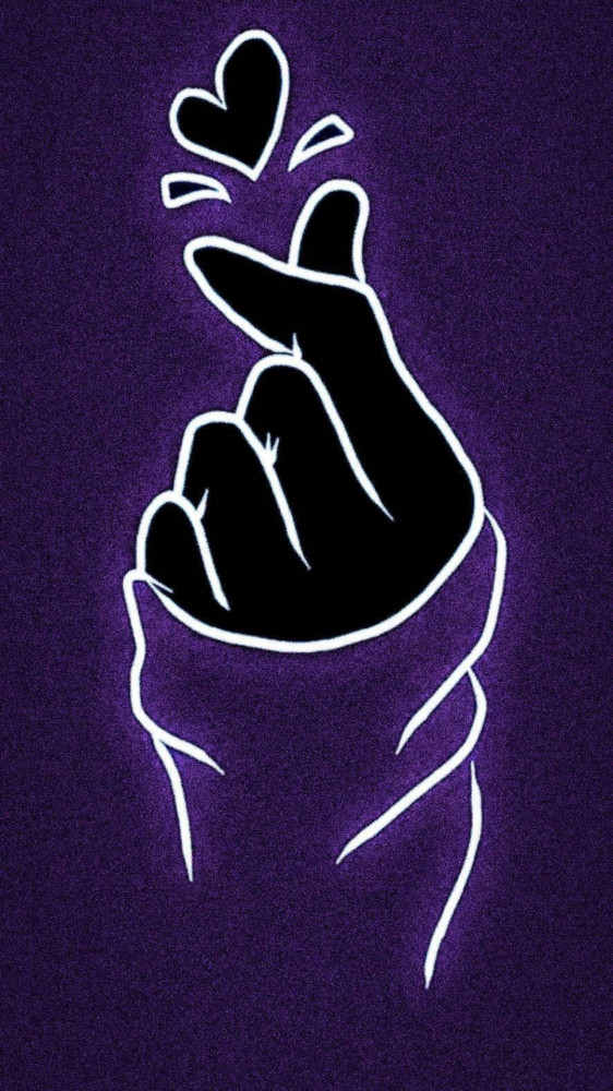 🔥 Free Download Express Love With Saranghae Finger Heart Gesture ...