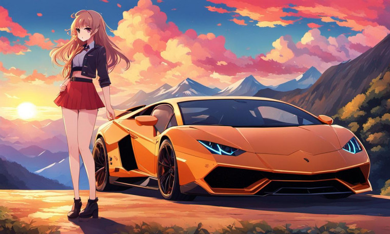 🔥 [40+] Lamborghini Anime Wallpapers | WallpaperSafari