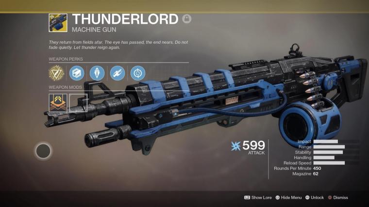 🔥 Free Download Destiny Exotic Thunderlord Quest Get The Machine Gun by ...
