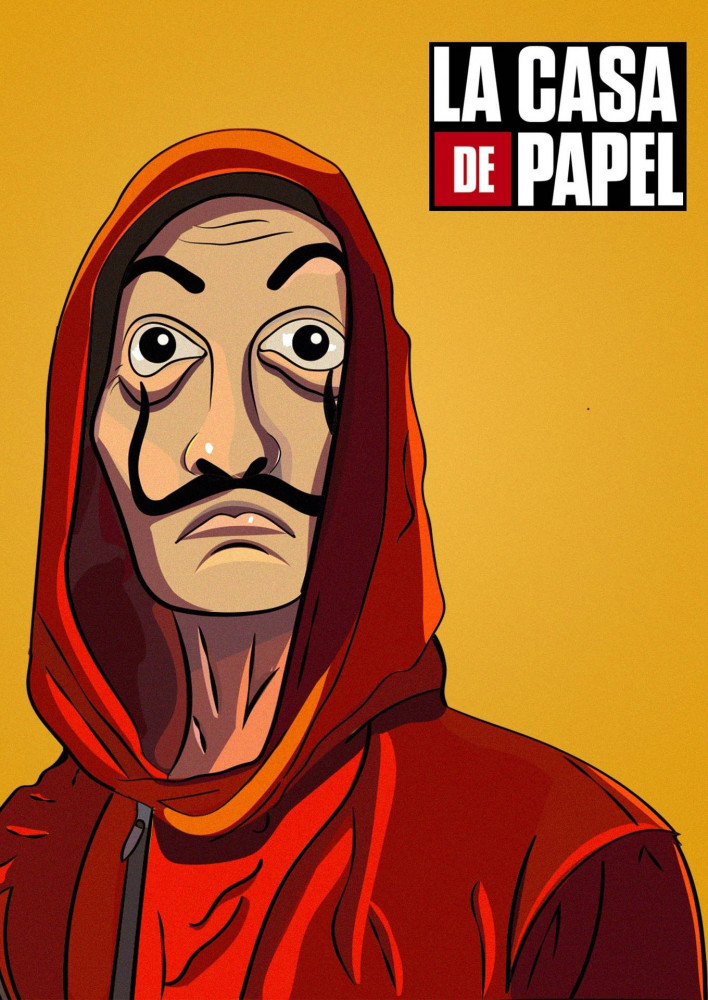 🔥 Free Download Money Heist Professor Cartoon Portrait Wallpaper by ...