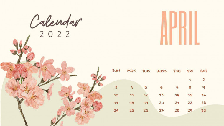 🔥 Free Download Flower Art April Calendar Wallpaper by @cjones86 ...