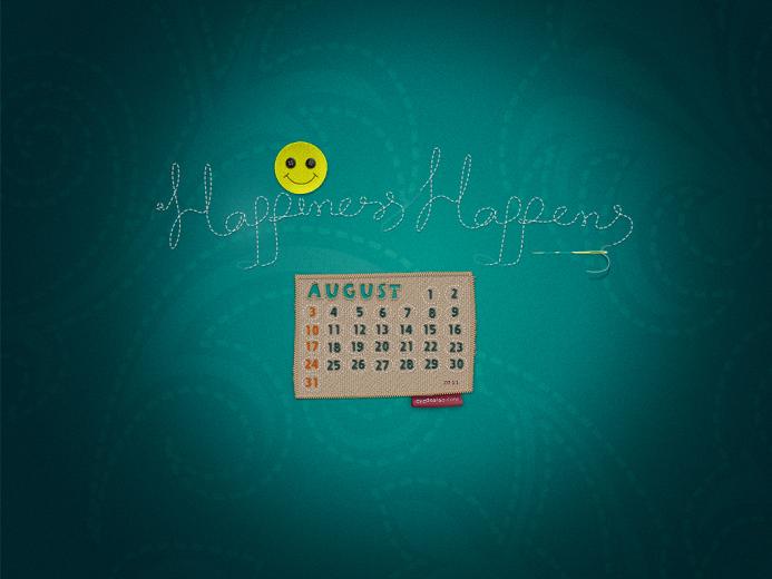 🔥 Free Download Month Of Happiness August Calendar Wallpaper Eyedea Lab ...