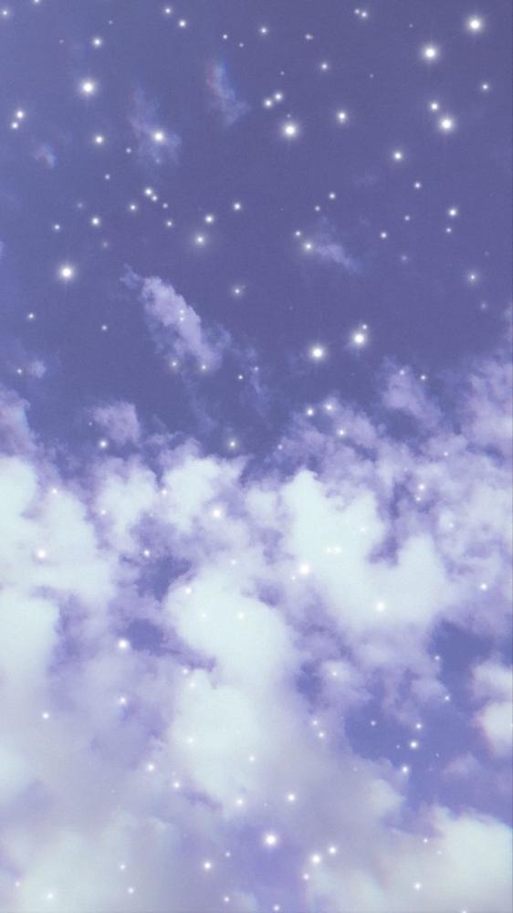 🔥 Free Download Aesthetic Bling Cloud In Glitter Phone Wallpaper by ...