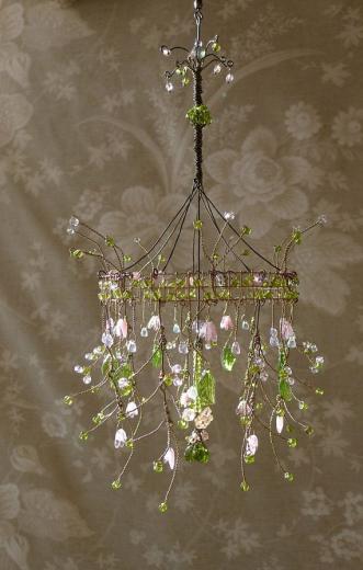 🔥 Free Download A Dainty Pink Sunshower Chandelier By Bellstudios On ...