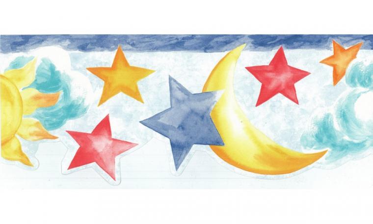 Free download Kids Starry Night Stars and Moons Wall Border by Sweet ...