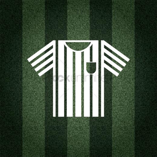 Free download Football referee t shirt on striped background Vector ...