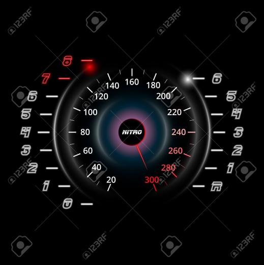 Free download Car dashboard gauge on black background speed Vector ...