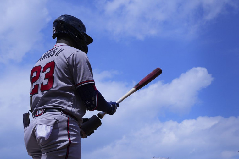 🔥 Free Download A Look At Braves Outfielder Michael Harris Ii Pas In by ...
