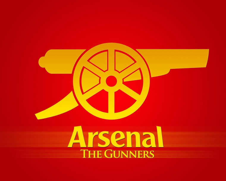 🔥 Free Download Arsenal Football Club Logo Dark On The Stadium Grass ...