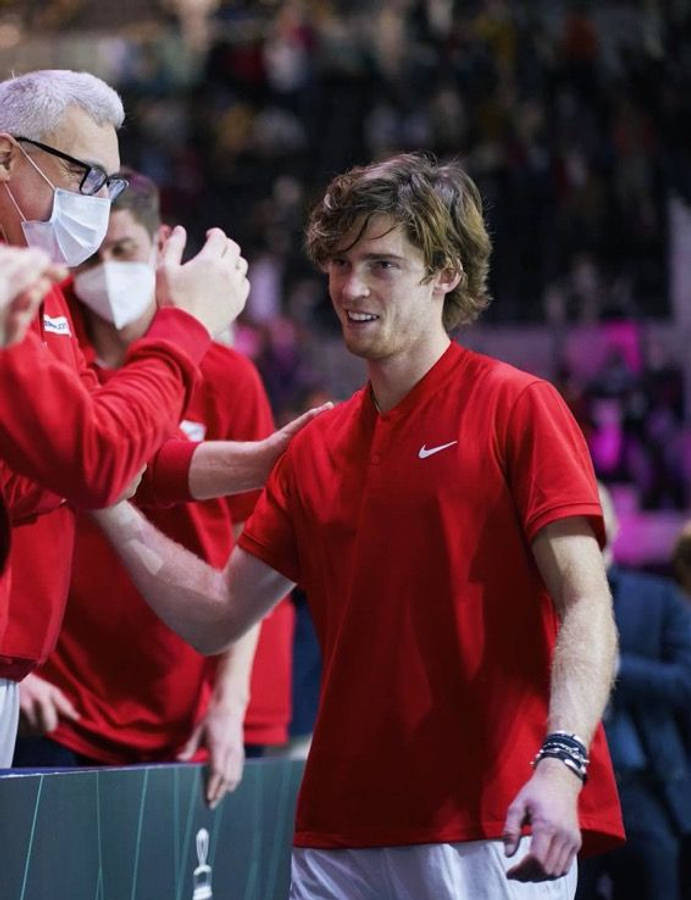 🔥 Free Download Andrey Rublev With Championship Trophy Wallpaper by ...