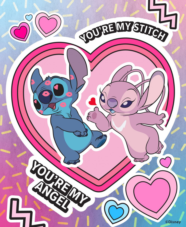 🔥 Free Download Stitch Valentine Cartoon Lilo And Angel by @leonards26 ...