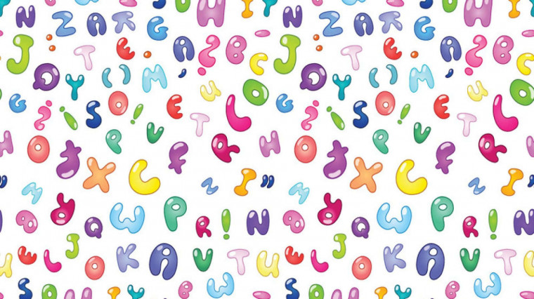 🔥 Free Download Alphabets And Numbers In Different Colors Wallpaper by ...