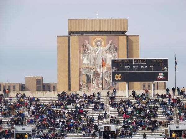🔥 Free Download Notre Dame Stadium Touchdown Jesus Image Search Results ...