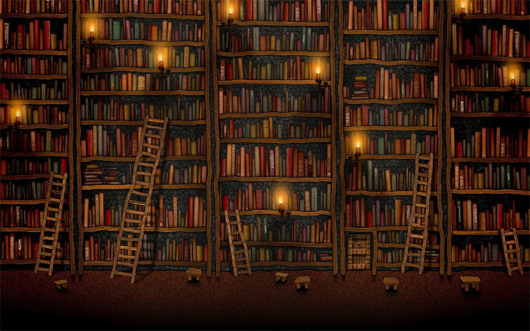 🔥 [130+] Bookshelf Desktop Wallpapers | WallpaperSafari