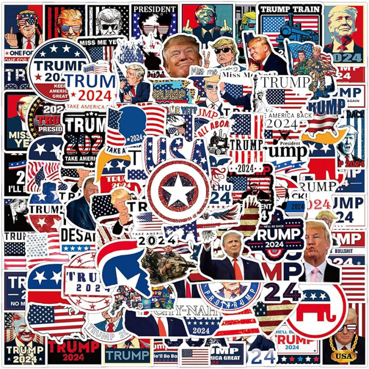 🔥 Free Download Amazon Donald Trump Stickers 100pcs Usa by @ashleyw2 ...