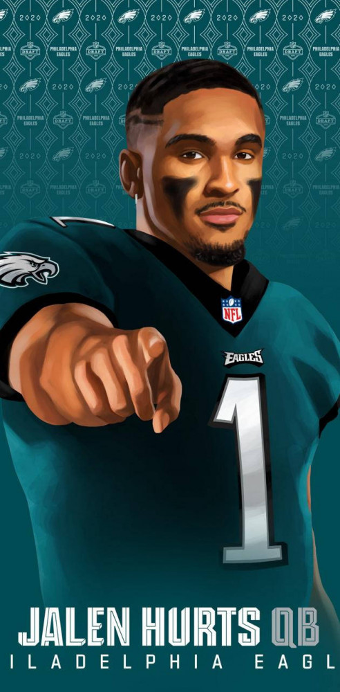 🔥 Free Download Eagles Qb Jalen Hurts Brings A New Era Of Excited Fans In Wallpaper by @paulal ...