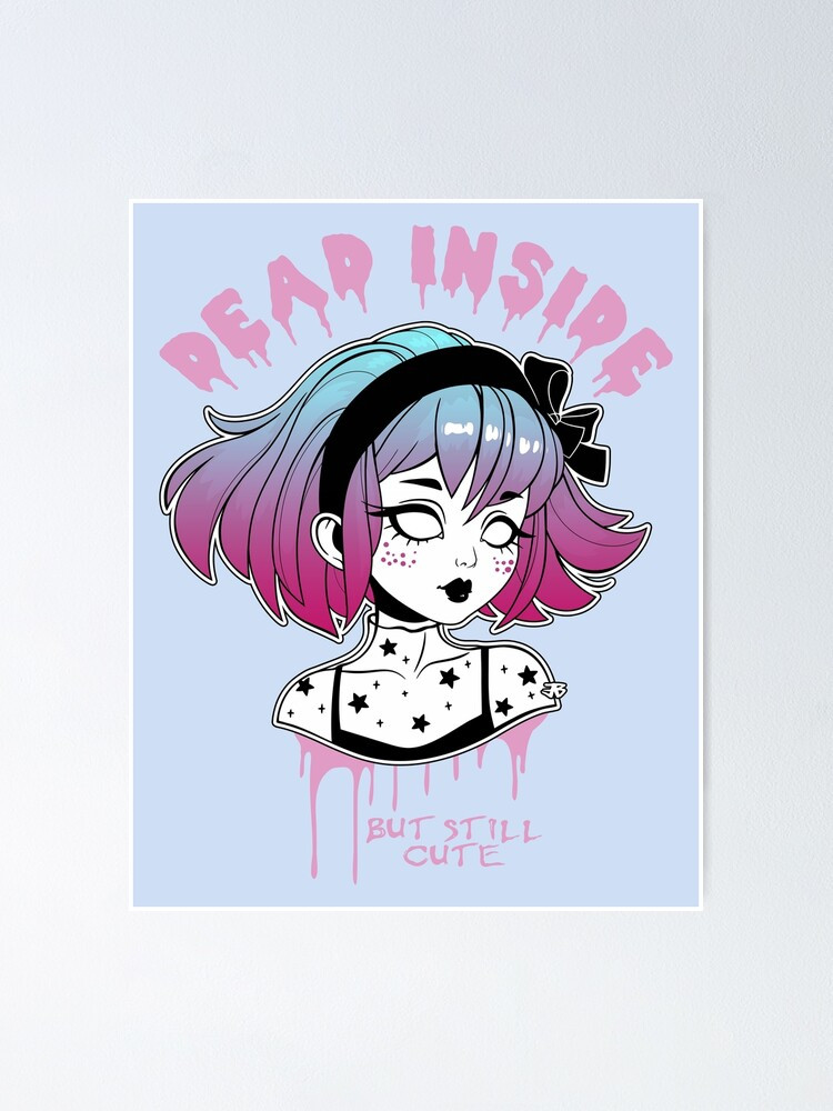 🔥 Free Download Dead Inside Pastel Goth Creepy Cute Girl Light Blue ...