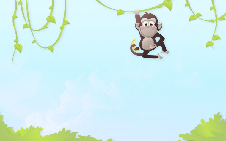 Free download Home Cartoons Cute Monkey Cartoon Wallpapers [1280x800] for your Desktop, Mobile ...