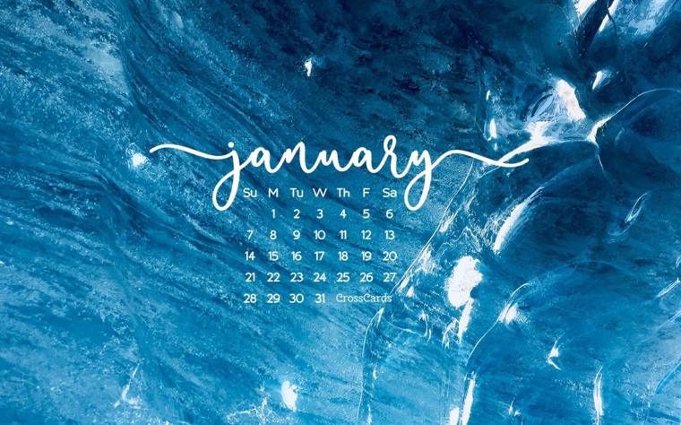 🔥 Free Download January Blue Desktop Calendar Wallpaper by @jaimemoss ...