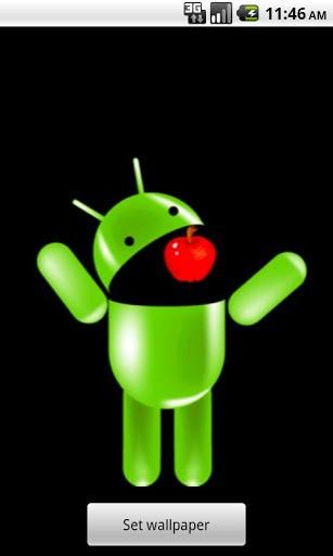 🔥 Free Download Bigger Android Eating Apple Wallpaper For Screenshot by ...