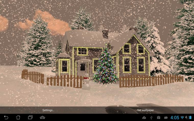 🔥 Free Download Snowy Christmas Cottage Screensaver Screensavers by ...
