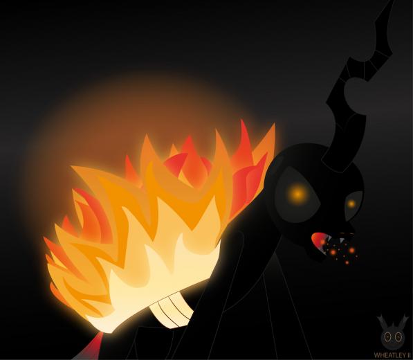 🔥 Free Download Angry Artist Wheatley R H Black Background Burned by ...