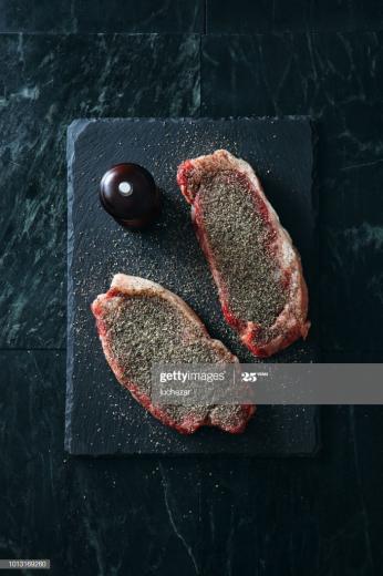 🔥 Free Download Raw Fresh Beef Steak With Pepper On Dark Background ...