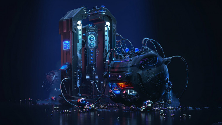 🔥 Free Download Futuristic Sci Fi Machine 4k Ultra Hd Wallpaper By Toni Bratincevic by ...