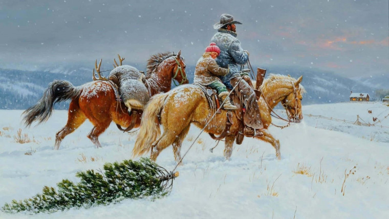 🔥 [60+] Cowboy Christmas Wallpapers | WallpaperSafari