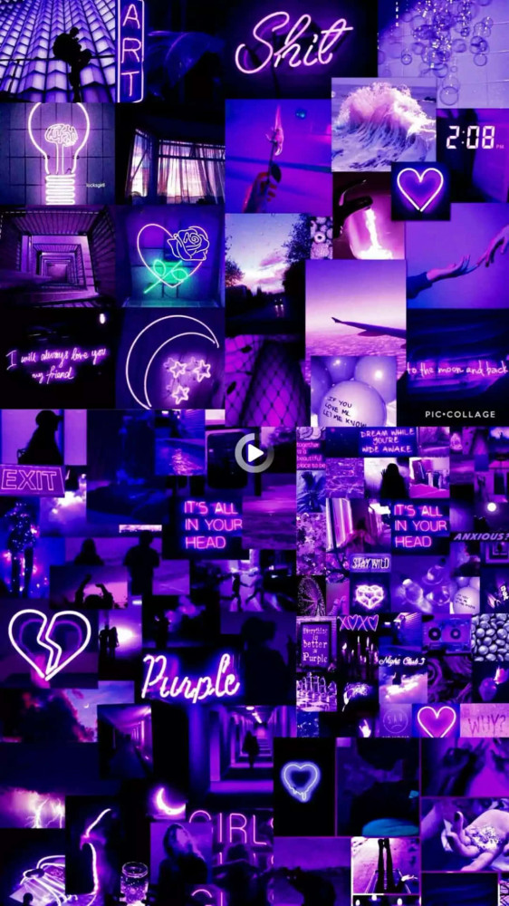 🔥 [60+] Aesthetic Purple Neon Computer Wallpapers | WallpaperSafari