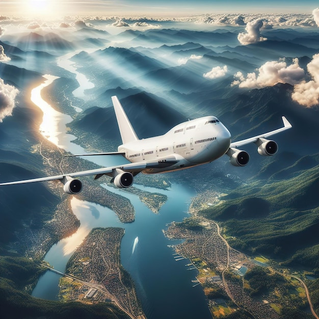 🔥 Free Download Flying Plane Aerial Airplane Mountains Wallpaper by ...