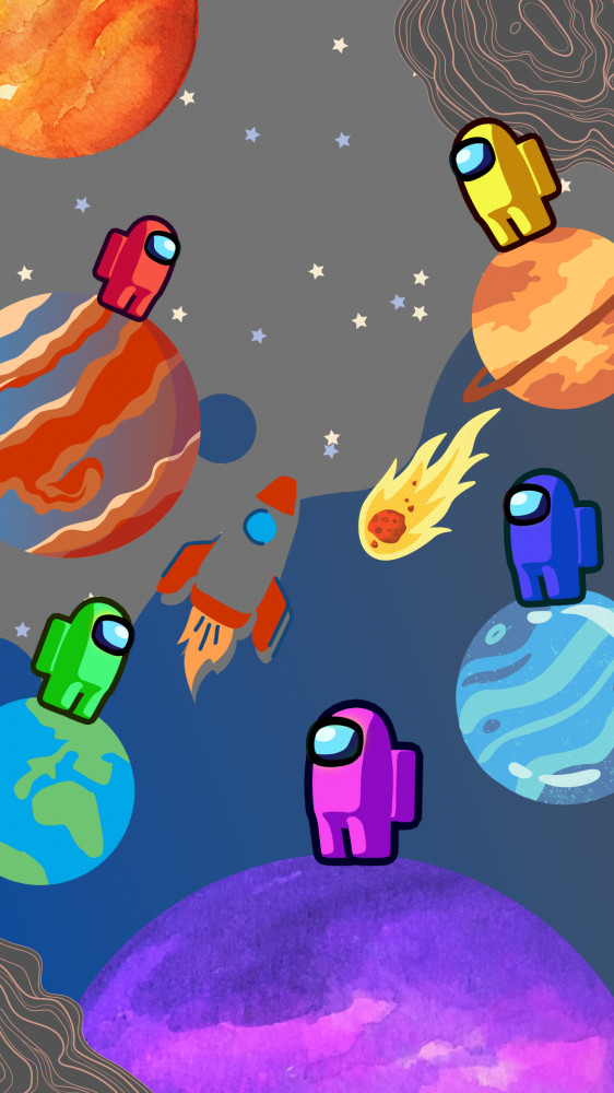 🔥 [70+] Among Us Space Wallpapers | WallpaperSafari